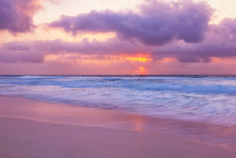 Cancun beach at sunset stock image. Image of sunny, paradise - 115979741