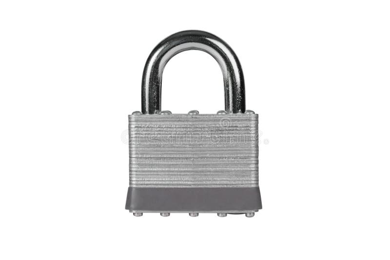 Candado de acero aislado imagen de archivo. Imagen de seguridad - 260844999