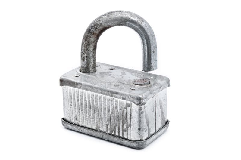 Candado Roto En El Teclado Del Equipo Con Bloques Verdes Que Escriben ...