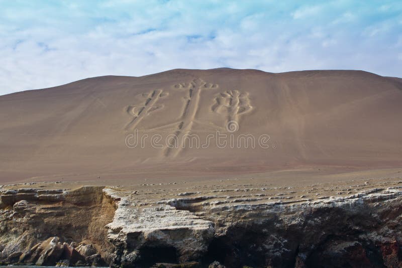 CANDELABROS, ISLAS BALLESTAS, PERÚ Foto de archivo - Imagen de playa ...