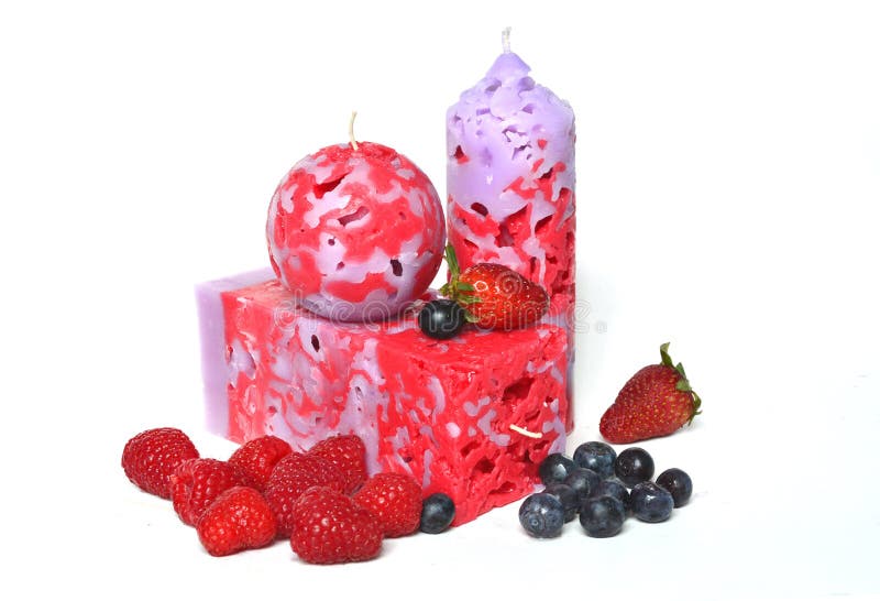 Candele Colorate Decorative Aromatiche in Bulgaria Immagine Stock ...