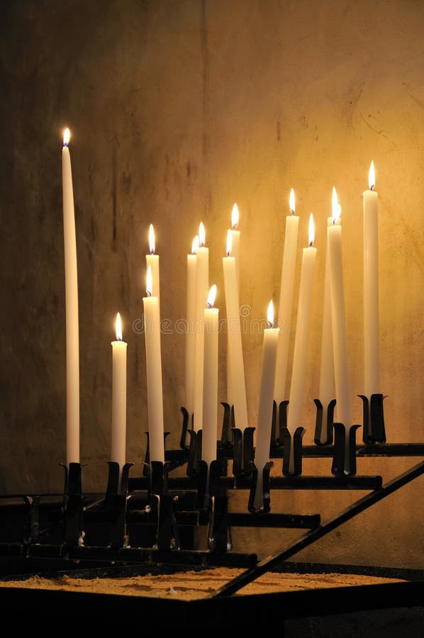 Candels stock image. Image of flame, eglise, candels, religieux - 7848289