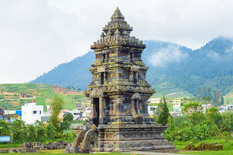 Candi Arjuna Hindu Temple, in Arjuna Complex, Dieng Plateau, Central ...