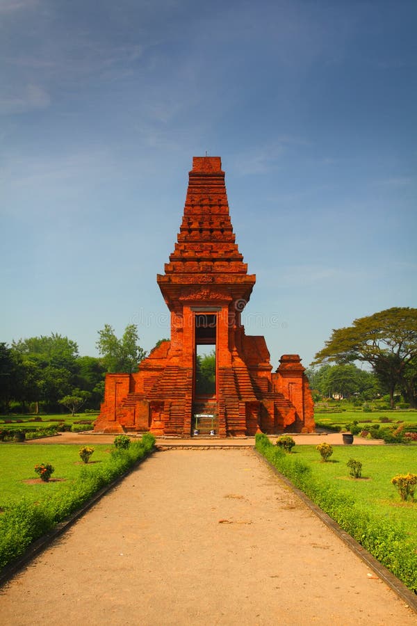 The Candi Bajang Ratu stock image. Image of landmark - 25209477
