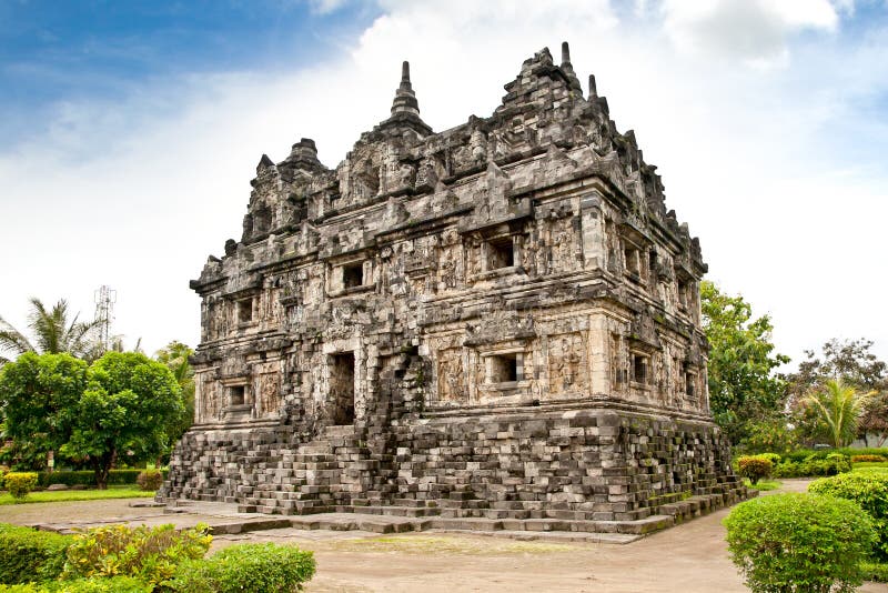 Candi Sari Buddhist Temple on Java. Indonesia. Stock Image - Image of ...