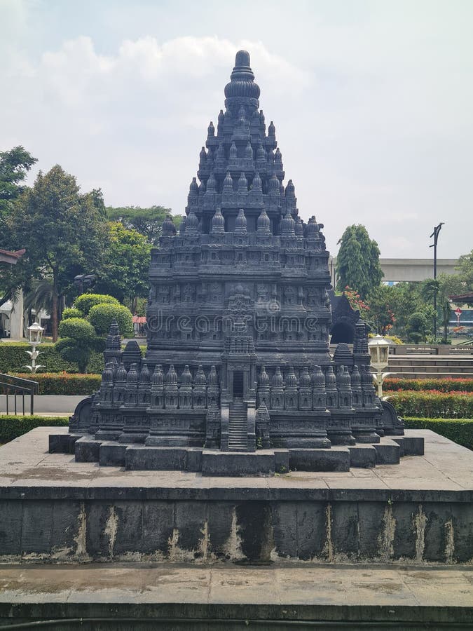 Candi Stone Story Indonesia Architecture Stock Photo - Image of story ...