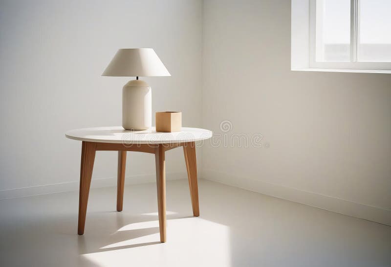 A Candid Shot on the Side Table Stock Illustration - Illustration of ...