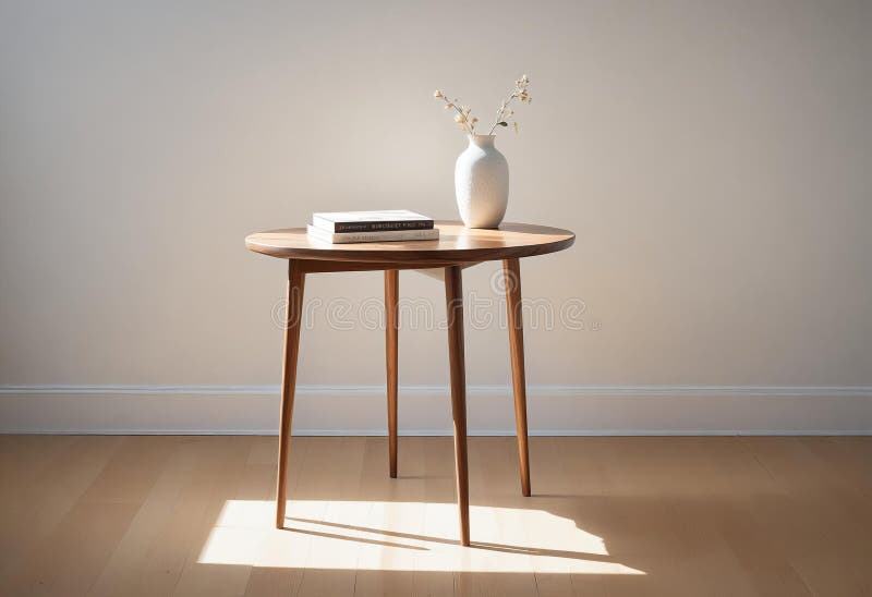 A Candid Shot on the Side Table Stock Illustration - Illustration of ...