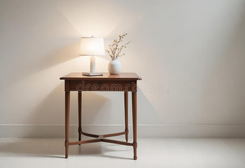 A Candid Shot on the Side Table Stock Illustration - Illustration of ...