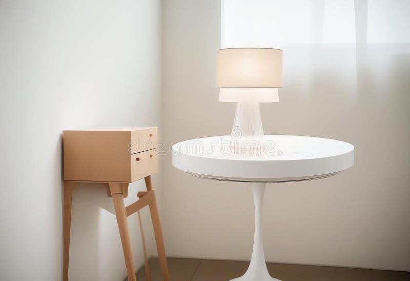 A Candid Shot on the Side Table Stock Illustration - Illustration of ...