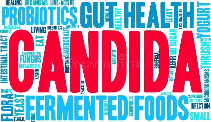 Candida Word Cloud ilustração do vetor. Ilustração de flora - 109377986