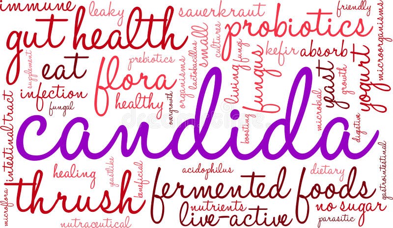 Candida Word Cloud stock vector. Illustration of living - 108484499