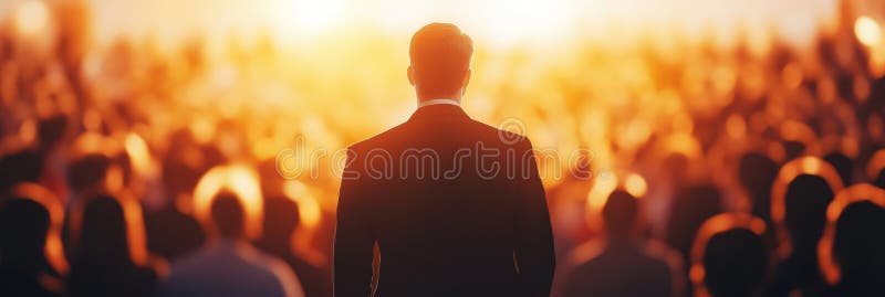 Candidate Steps Forward into Bright Spotlight during Election Rally at ...