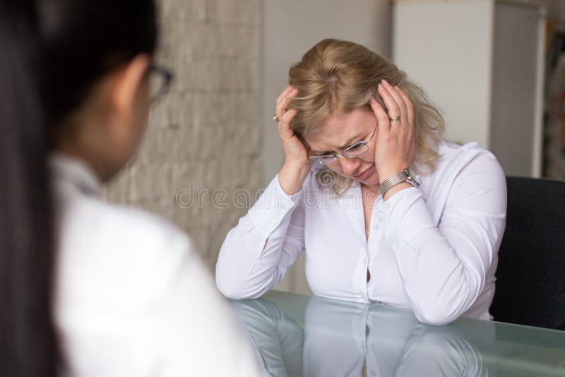 Crying during Job Interview Stock Image - Image of conduct ...