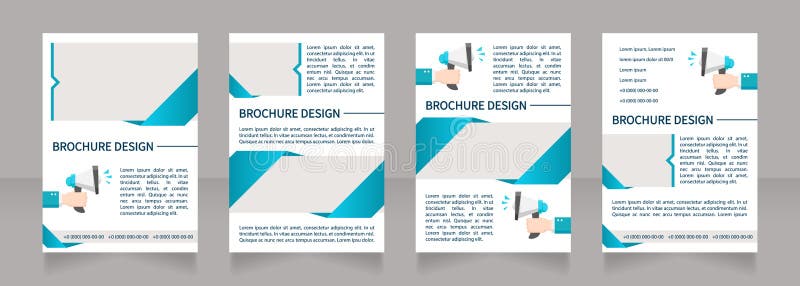Candidate Engagement Methods Blank Brochure Layout Design Stock Vector ...