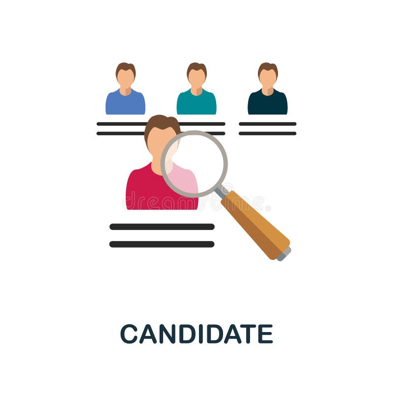 Candidate Icon. Monochrome Simple Recruitment Icon for Templates, Web ...