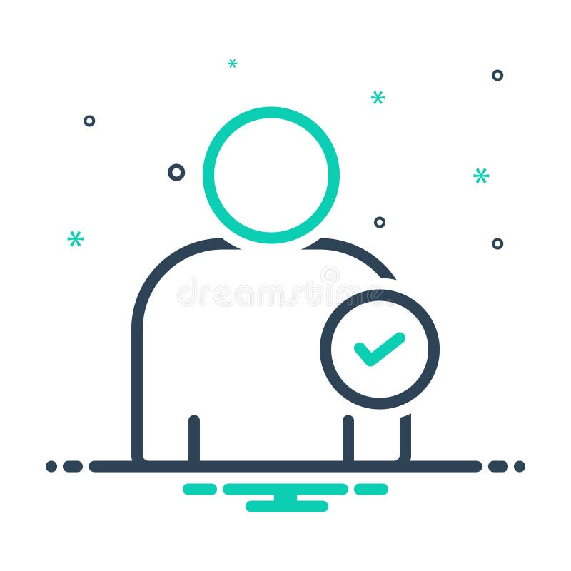 Mix Icon for Candidate, Pretendent and Nominee Stock Illustration ...