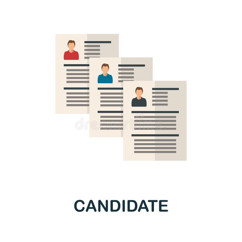 Candidate Icon. Monochrome Simple Recruitment Icon for Templates, Web ...