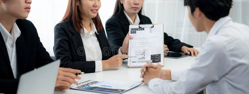 Candidate in Job Interview with Human Resources Manager Oratory ...