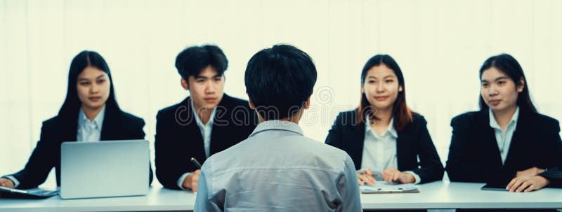 Candidate in Job Interview with Human Resources Manager Oratory ...