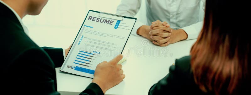 Candidate in Job Interview with Human Resources Manager Oratory ...