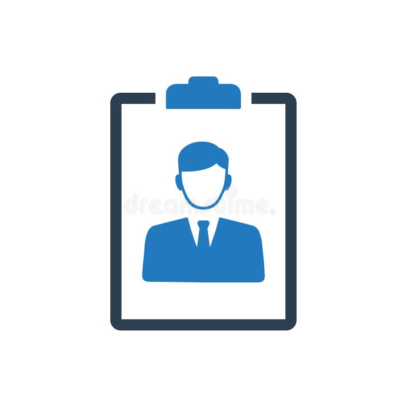 Candidate Resume Icon stock vector. Illustration of account - 120242681
