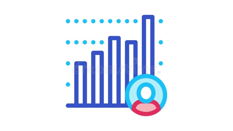 Candidate Statistics Icon Animation Stock Video - Video of business ...