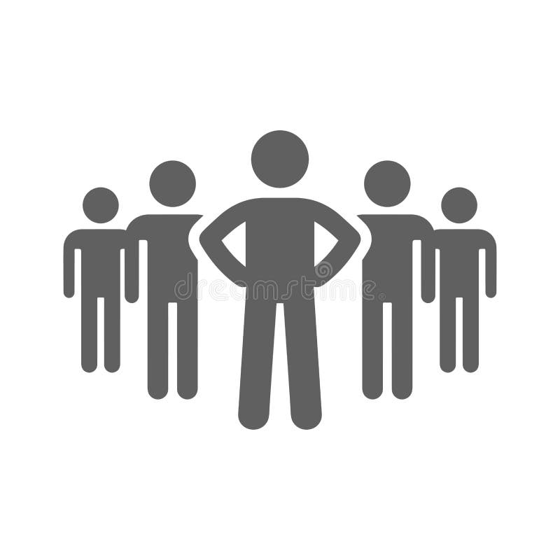 Group of Candidates Thin Line Icon. Human Resources Selection Outline ...