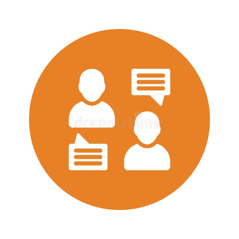 Candidness, Communication, Forthrightness Icon. Orange Color Vector EPS ...