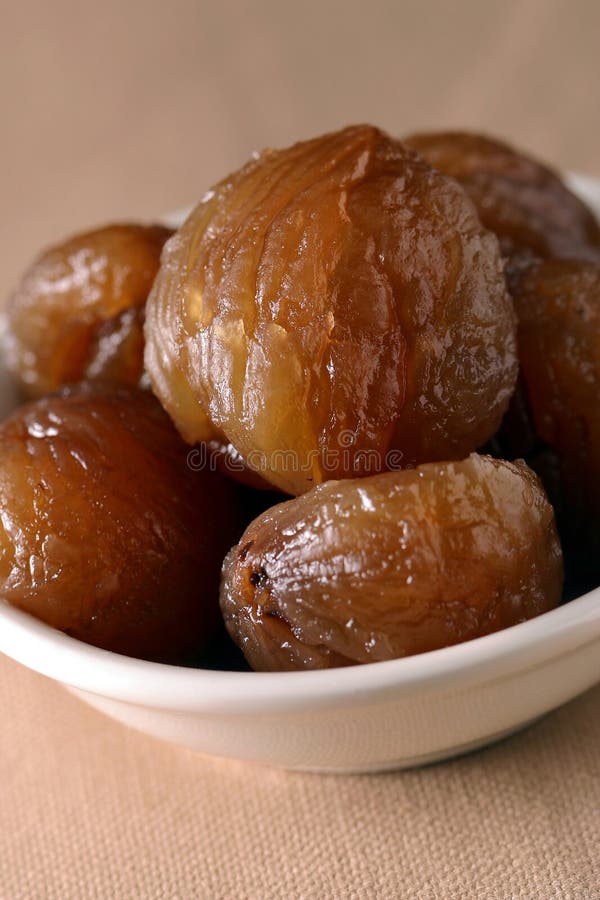 Candied chestnuts stock image. Image of chilled, cube - 23702793