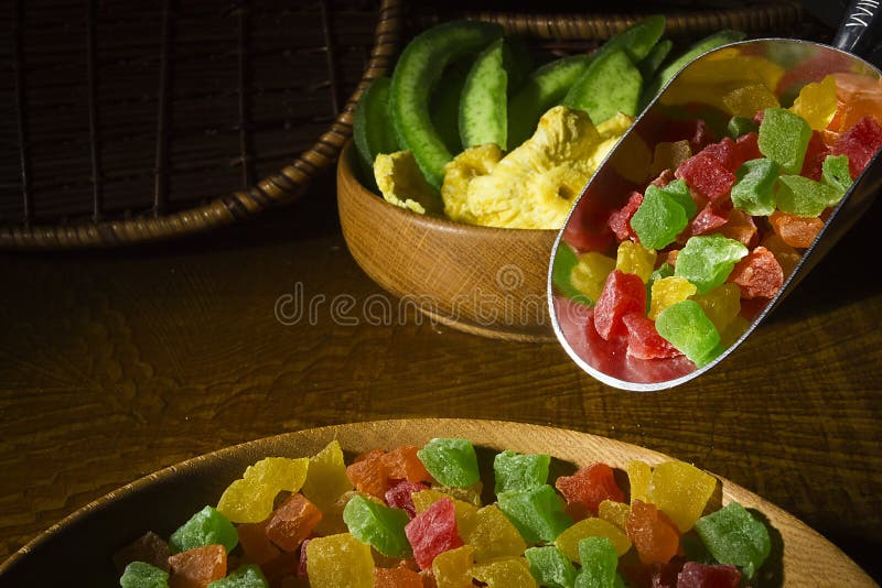 Candied fruit mix stock image. Image of food, vegetarian - 178266581