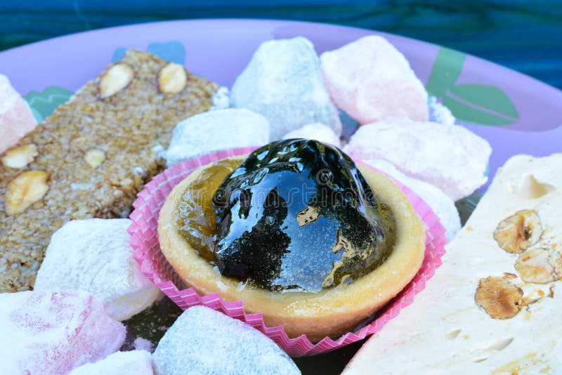 Candied walnut close up stock image. Image of istanbul - 93369965