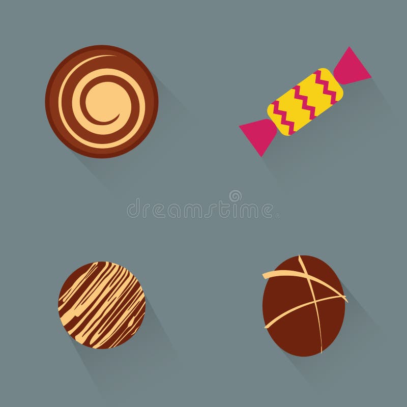 Candies stock vector. Illustration of shape, geometric - 44739762
