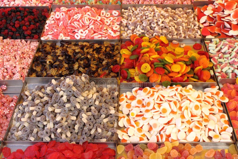 Candies assortment stock image. Image of flavours, diversity - 64183377