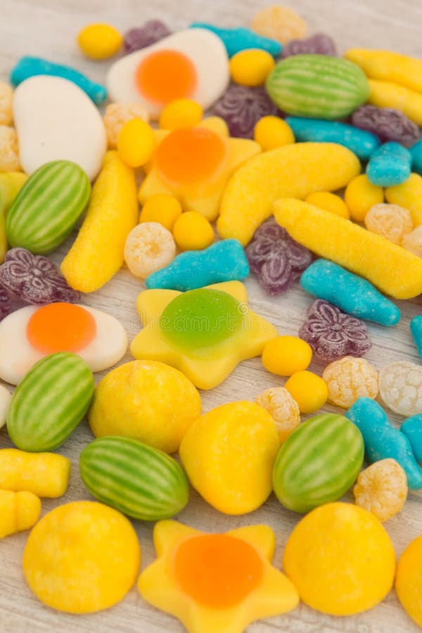 Candies with Different Shapes and Colors Stock Image - Image of ...
