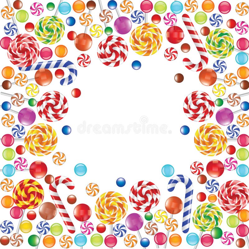 Easter candy border stock vector. Illustration of jellybean - 7984071