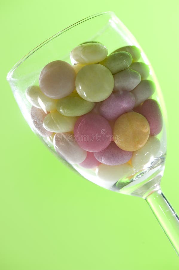 Candies in a glass stock image. Image of glass, pastel - 9110183