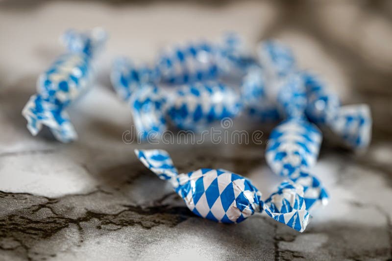 Candies Packaged in Bavarian National Colors White Blue Editorial Photo ...