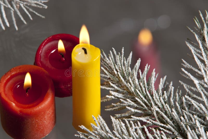 Candle stock photo. Image of festive, flame, glitter - 22234800