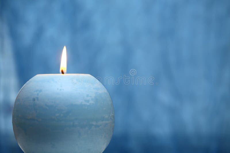 Candle on blue stock image. Image of candle, texture, soft - 931629