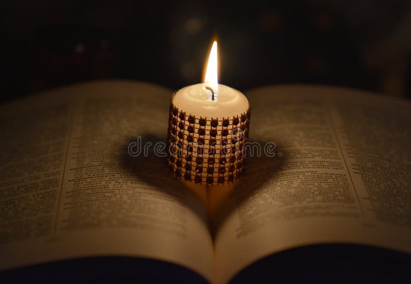 Candle and book stock photo. Image of beautiful, reading - 88520150
