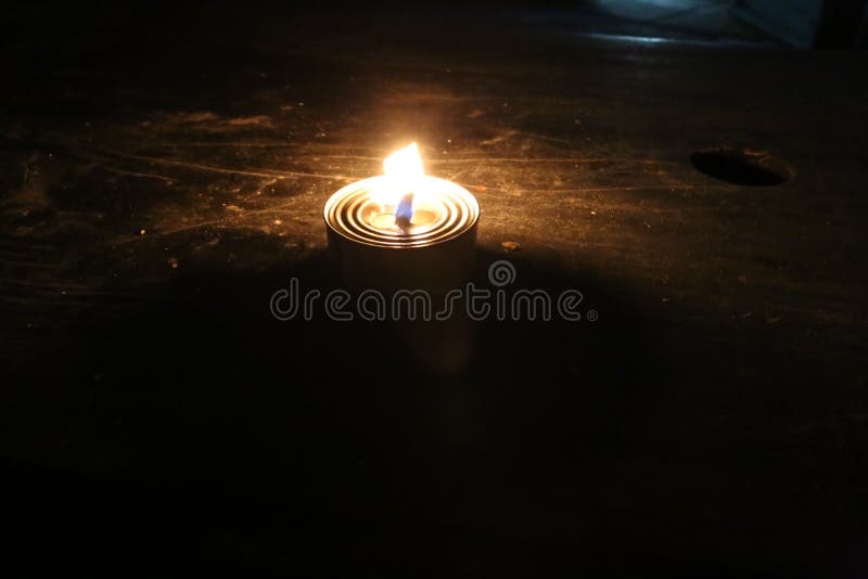 Candle - a Device for Lighting Stock Photo - Image of fatty, inside ...
