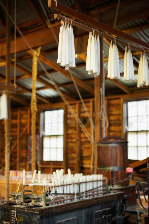 Candle factory stock image. Image of 19th, indoor, wooden - 26922753