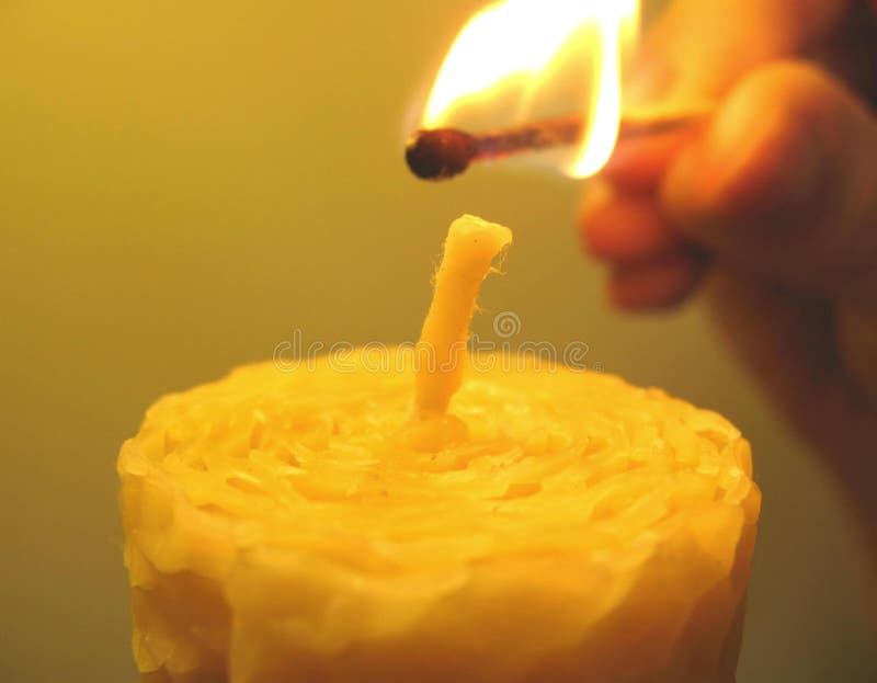 Candle for fire stock image. Image of evening, tranquility - 8651209