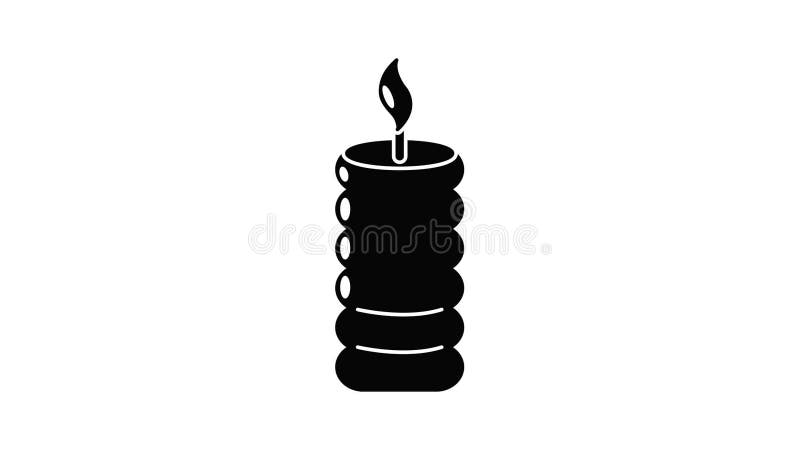 Candle Fire 2D Animation with Alpha Channel Stock Video - Video of ...