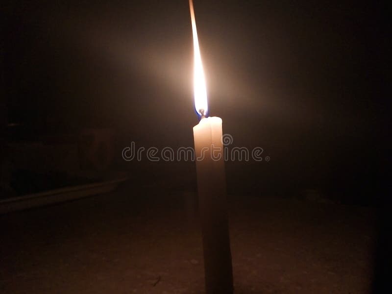 Candle Fire Photography in Dark Mode Stock Image - Image of candle ...