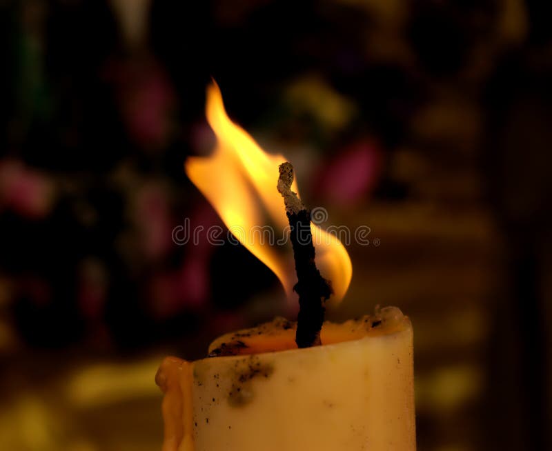 Candle flame stock image. Image of bright, celebration - 31928565