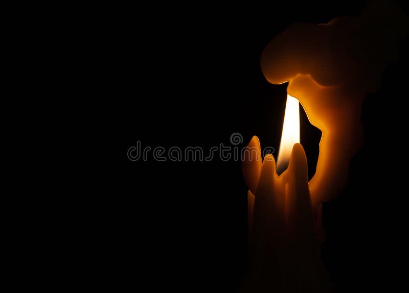 Candle Flame Melting Wax To Create Dramatic And Unique Patterns And