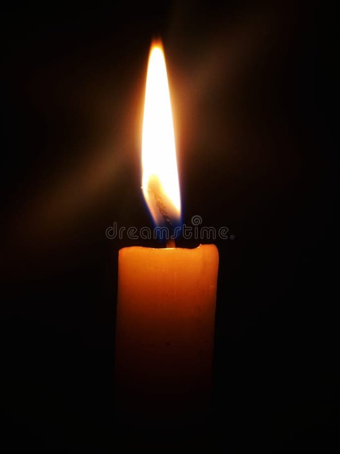 Candle Flame in a Mobile Camera Stock Photo - Image of candle, camera ...