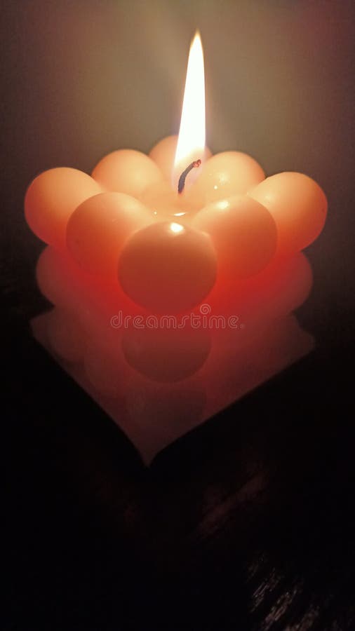 Candle flame and night. stock image. Image of flower - 254812973